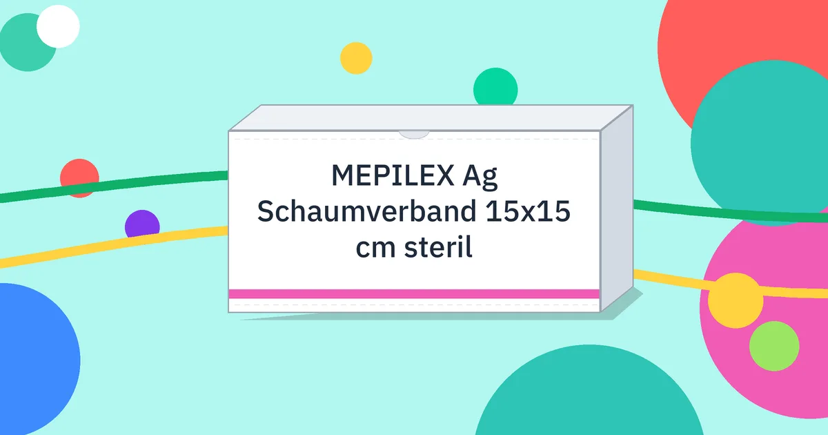 Symbolbild: Packung mit der Aufschrift MEPILEX Ag Schaumverband 15x15 cm steril (PZN 19507322) – Verfügbarkeit und Bezug in Apotheken in Frankfurt am Main