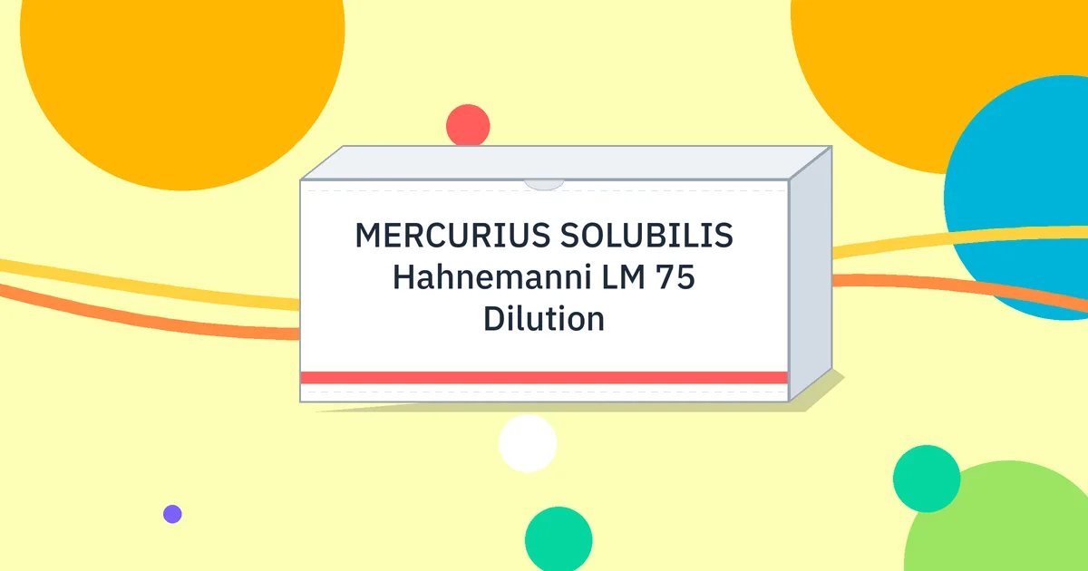Symbolbild: Packung mit der Aufschrift MERCURIUS SOLUBILIS Hahnemanni LM 75 Dilution (PZN 12954302) – Verfügbarkeit und Bezug in Apotheken in Frankfurt am Main