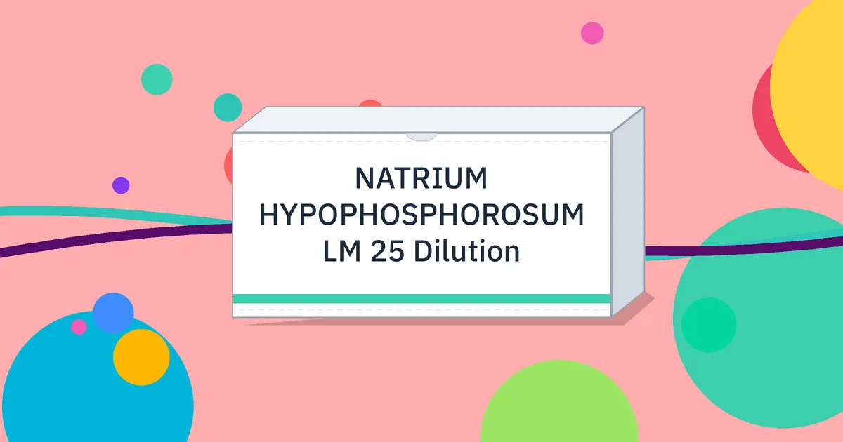 Symbolbild: Packung mit der Aufschrift NATRIUM HYPOPHOSPHOROSUM LM 25 Dilution (PZN 12963554) – Verfügbarkeit und Bezug in Apotheken in Frankfurt am Main