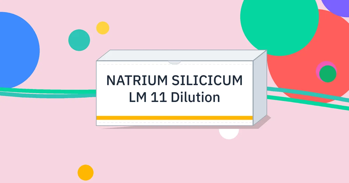 Symbolbild: Packung mit der Aufschrift NATRIUM SILICICUM LM 11 Dilution (PZN 12966831) – Verfügbarkeit und Bezug in Apotheken in Frankfurt am Main
