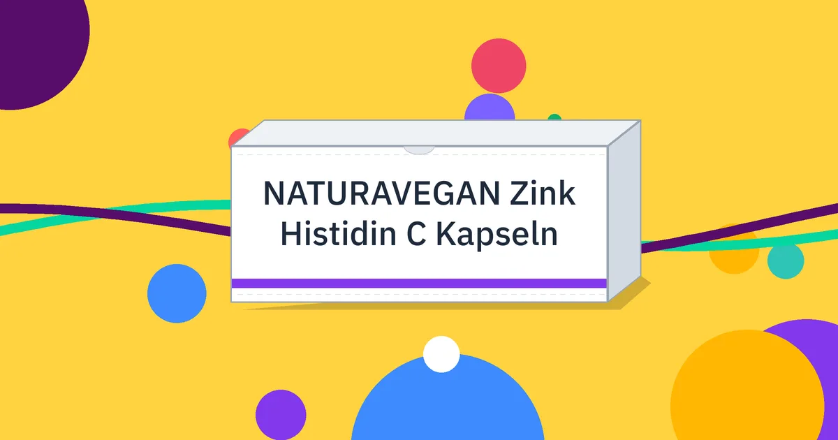 Symbolbild: Packung mit der Aufschrift NATURAVEGAN Zink Histidin C Kapseln (PZN 11017191) – Verfügbarkeit und Bezug in Apotheken in Frankfurt am Main