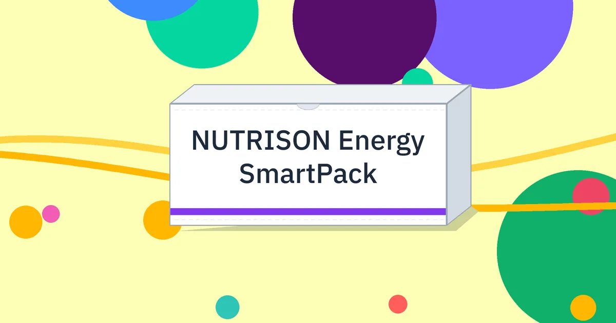 Symbolbild: Packung mit der Aufschrift NUTRISON Energy SmartPack (PZN 14132283) – Verfügbarkeit und Bezug in Apotheken in Frankfurt am Main