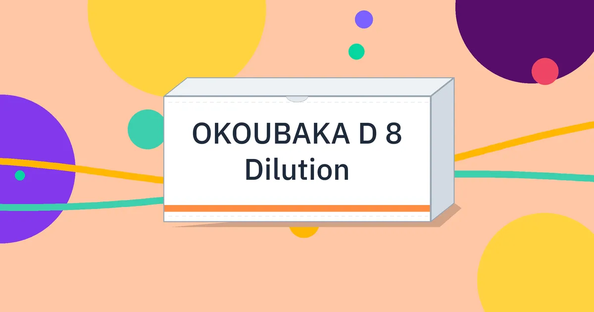Symbolbild: Packung mit der Aufschrift OKOUBAKA D 8 Dilution (PZN 04229900) – Verfügbarkeit und Bezug in Apotheken in Frankfurt am Main