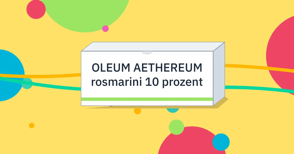 Symbolbild: Packung mit der Aufschrift OLEUM AETHEREUM rosmarini 10 prozent (PZN 01615577) – Verfügbarkeit und Bezug in Apotheken in Frankfurt am Main