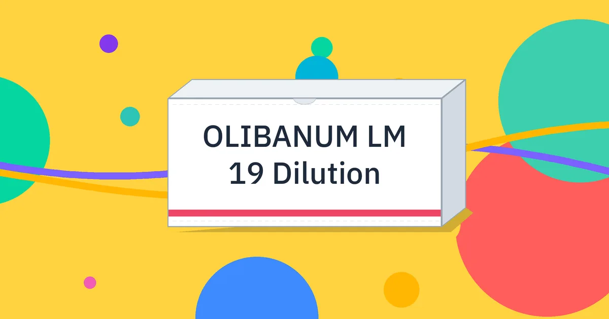 Symbolbild: Packung mit der Aufschrift OLIBANUM LM 19 Dilution (PZN 12971766) – Verfügbarkeit und Bezug in Apotheken in Frankfurt am Main