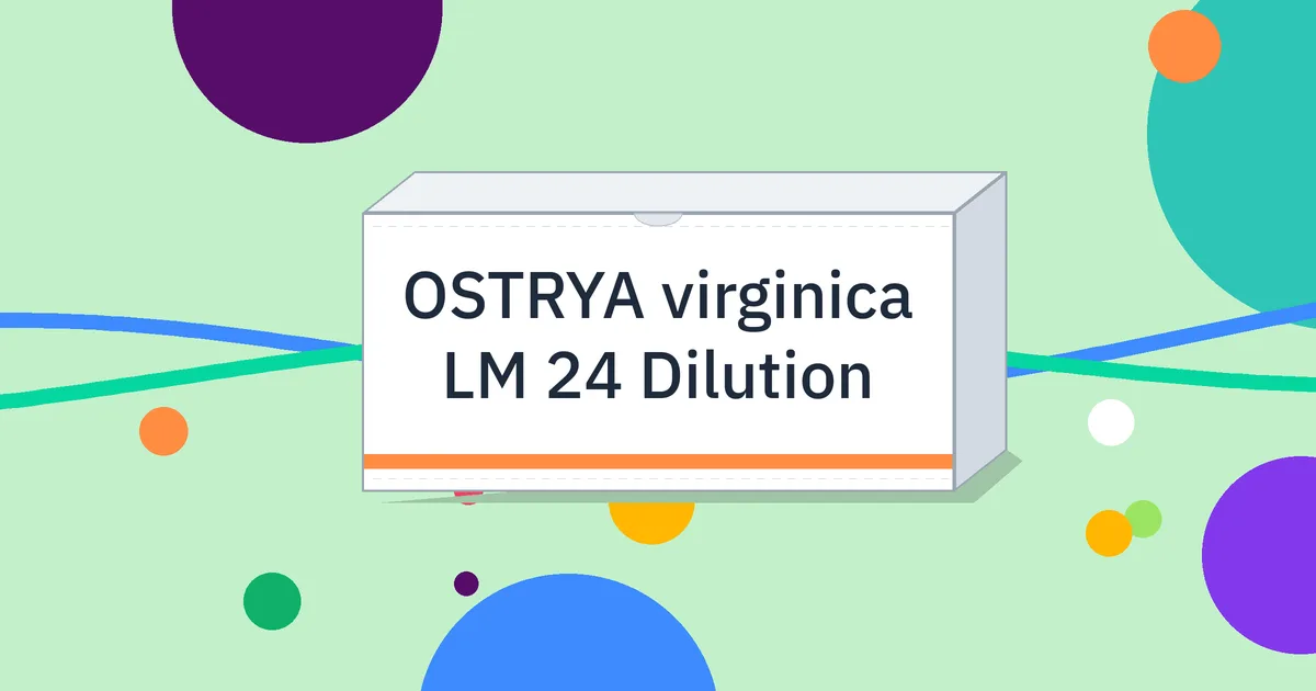 Symbolbild: Packung mit der Aufschrift OSTRYA virginica LM 24 Dilution (PZN 13628622) – Verfügbarkeit und Bezug in Apotheken in Frankfurt am Main