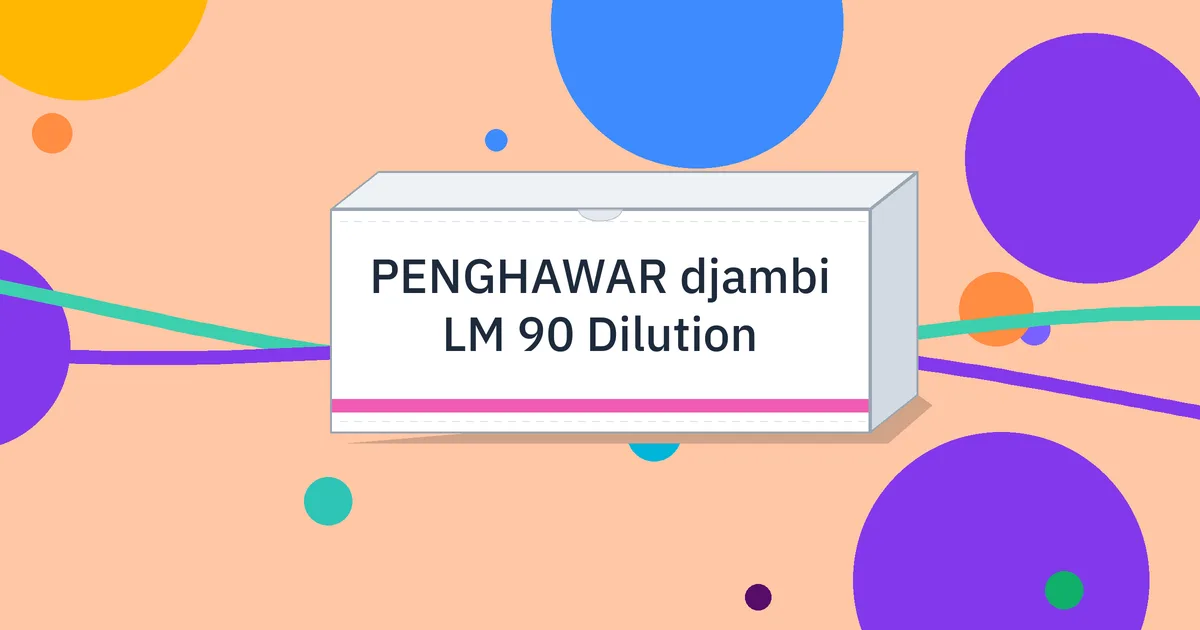 Symbolbild: Packung mit der Aufschrift PENGHAWAR djambi LM 90 Dilution (PZN 13633988) – Verfügbarkeit und Bezug in Apotheken in Frankfurt am Main