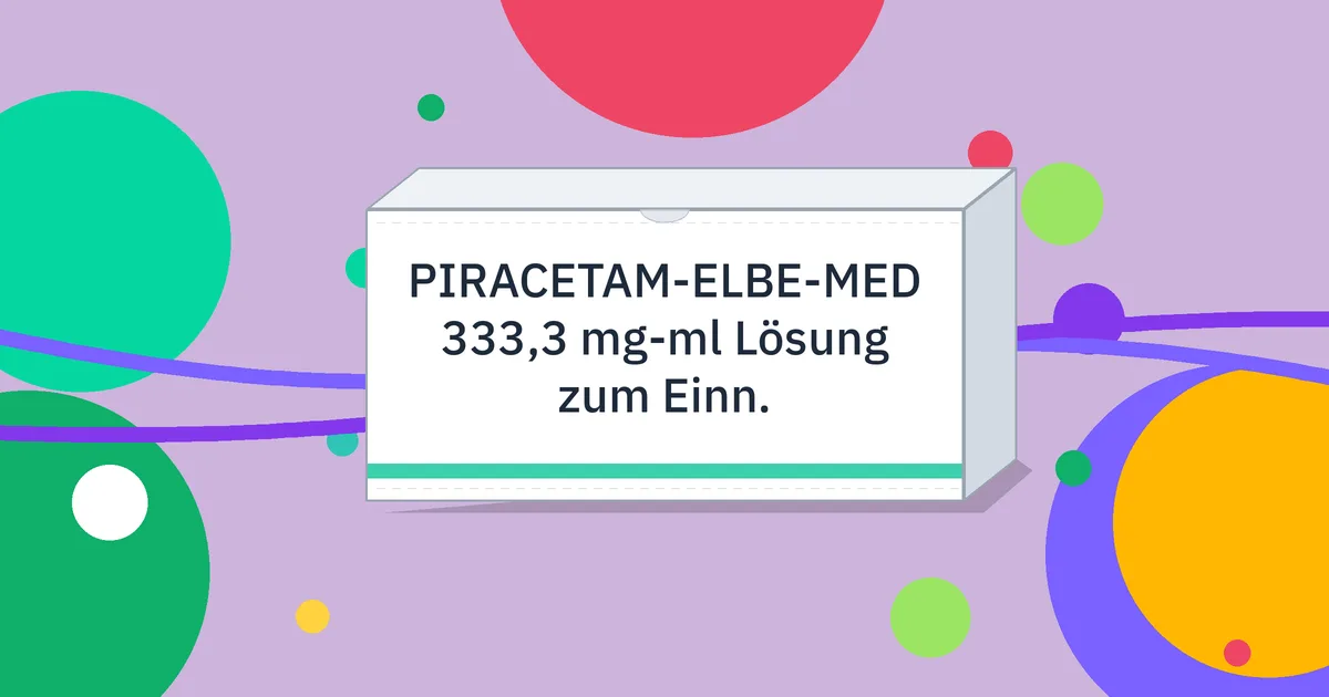 Symbolbild: Packung mit der Aufschrift PIRACETAM-ELBE-MED 333,3 mg-ml Lösung zum Einn. (PZN 13904217) – Verfügbarkeit und Bezug in Apotheken in Frankfurt am Main