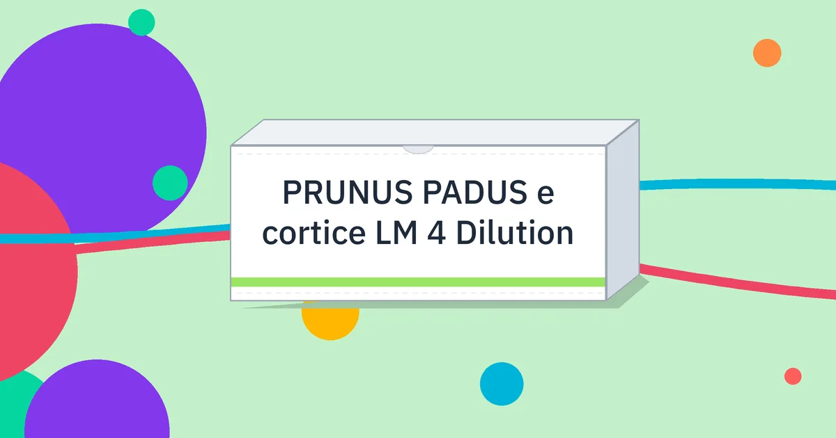 Symbolbild: Packung mit der Aufschrift PRUNUS PADUS e cortice LM 4 Dilution (PZN 13669271) – Verfügbarkeit und Bezug in Apotheken in Frankfurt am Main