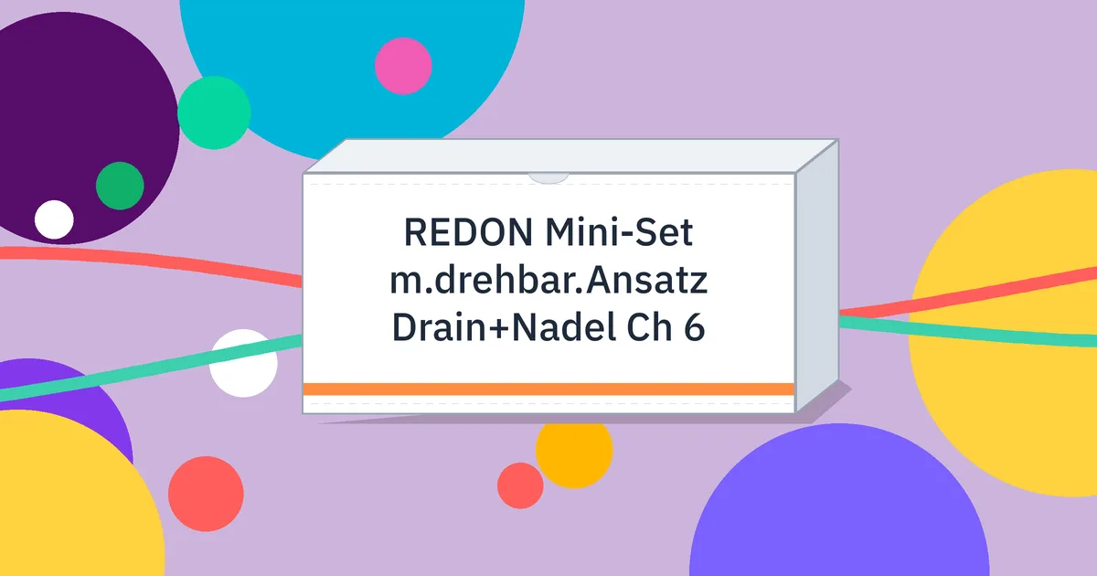 Symbolbild: Packung mit der Aufschrift REDON Mini-Set m.drehbar.Ansatz Drain+Nadel Ch 6 (PZN 19686187) – Verfügbarkeit und Bezug in Apotheken in Frankfurt am Main