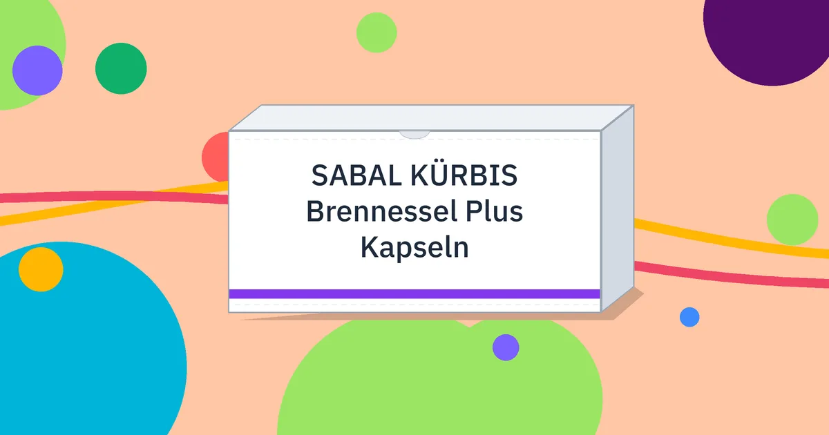 Symbolbild: Packung mit der Aufschrift SABAL KÜRBIS Brennessel Plus Kapseln (PZN 04434416) – Verfügbarkeit und Bezug in Apotheken in Frankfurt am Main