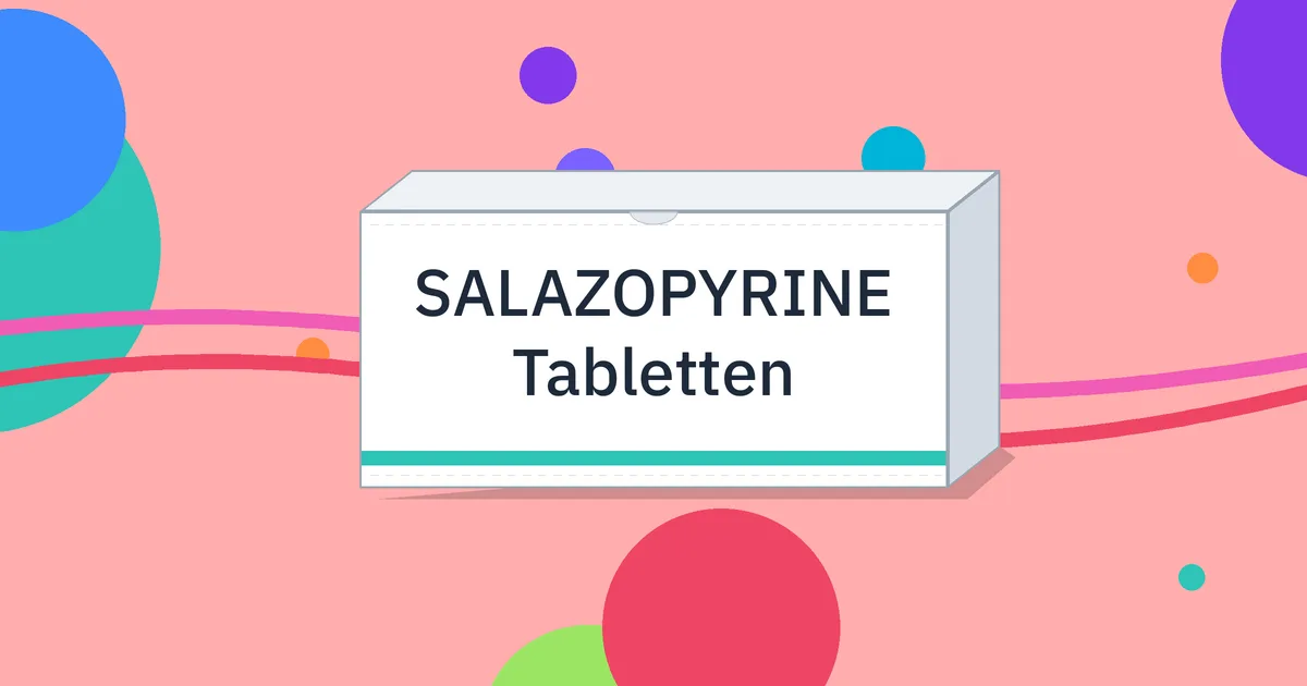 Symbolbild: Packung mit der Aufschrift SALAZOPYRINE Tabletten (PZN 01604533) – Verfügbarkeit und Bezug in Apotheken in Frankfurt am Main
