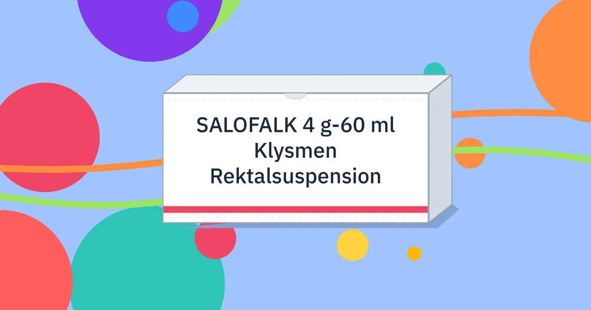 Symbolbild: Packung mit der Aufschrift SALOFALK 4 g-60 ml Klysmen Rektalsuspension (PZN 16351960) – Verfügbarkeit und Bezug in Apotheken in Frankfurt am Main