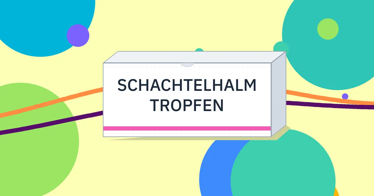 Symbolbild: Packung mit der Aufschrift SCHACHTELHALM TROPFEN (PZN 14281681) – Verfügbarkeit und Bezug in Apotheken in Frankfurt am Main