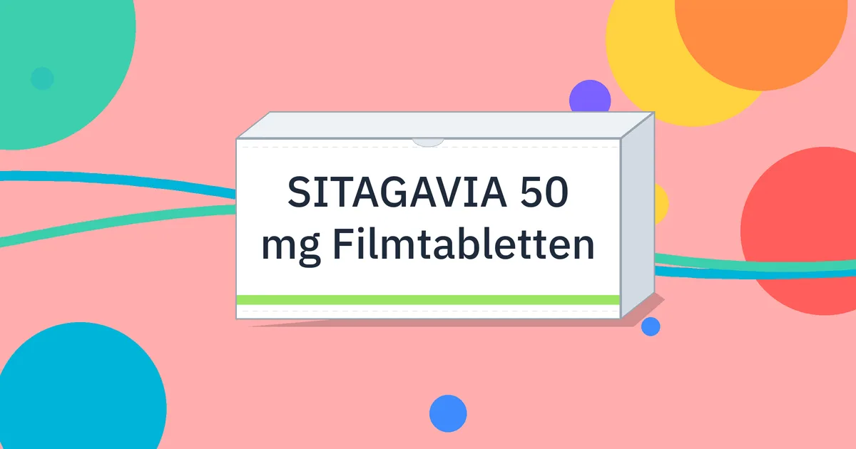 Symbolbild: Packung mit der Aufschrift SITAGAVIA 50 mg Filmtabletten (PZN 18060988) – Verfügbarkeit und Bezug in Apotheken in Frankfurt am Main