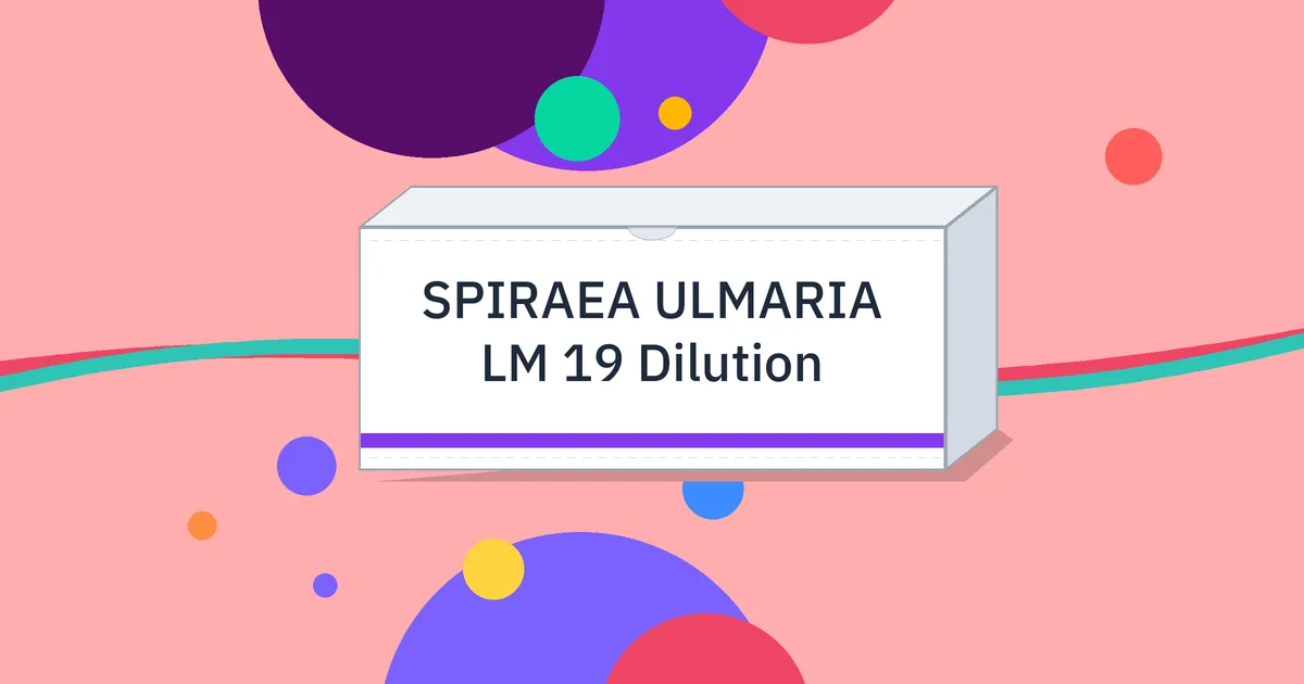 Symbolbild: Packung mit der Aufschrift SPIRAEA ULMARIA LM 19 Dilution (PZN 13196157) – Verfügbarkeit und Bezug in Apotheken in Frankfurt am Main