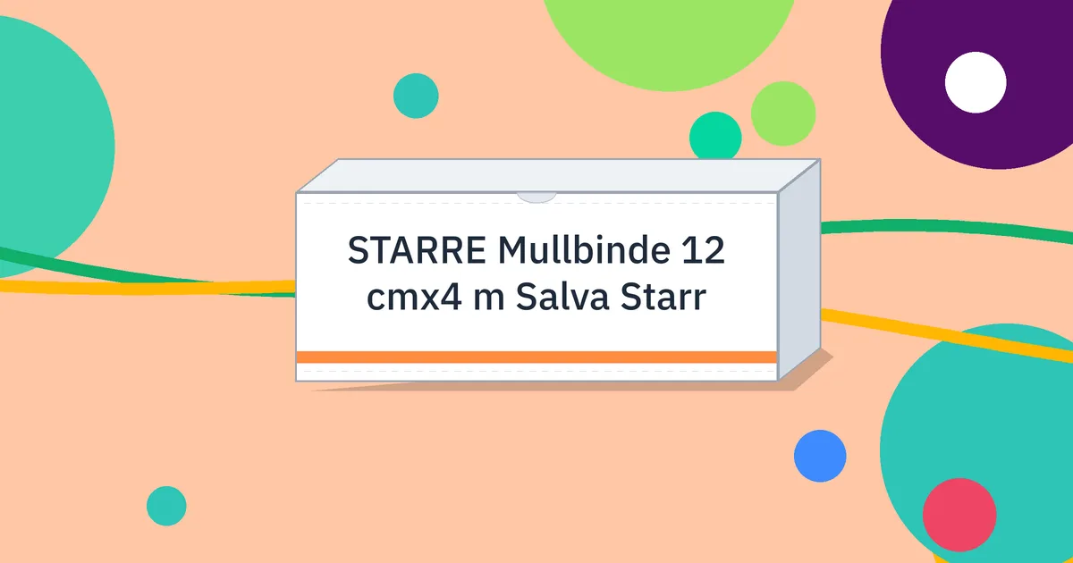 Symbolbild: Packung mit der Aufschrift STARRE Mullbinde 12 cmx4 m Salva Starr (PZN 17152168) – Verfügbarkeit und Bezug in Apotheken in Frankfurt am Main