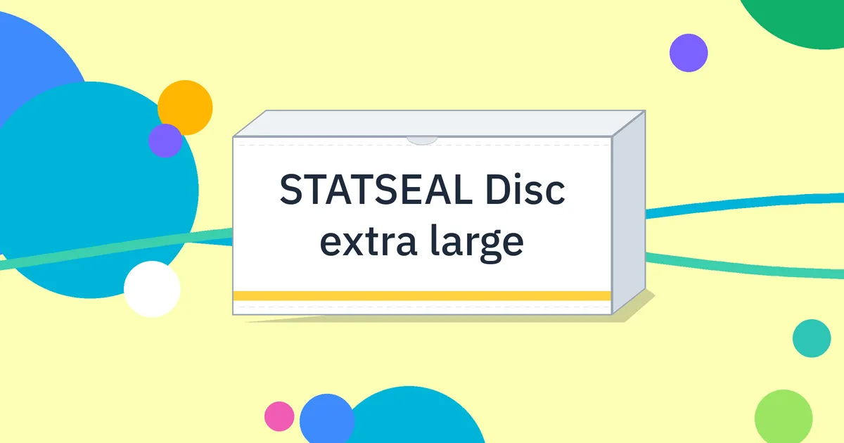 Symbolbild: Packung mit der Aufschrift STATSEAL Disc extra large (PZN 20850841) – Verfügbarkeit und Bezug in Apotheken in Frankfurt am Main