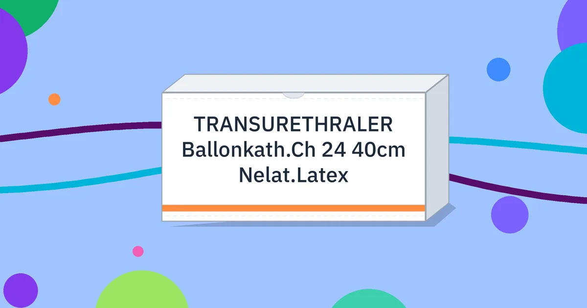 Symbolbild: Packung mit der Aufschrift TRANSURETHRALER Ballonkath.Ch 24 40cm Nelat.Latex (PZN 01150925) – Verfügbarkeit und Bezug in Apotheken in Frankfurt am Main
