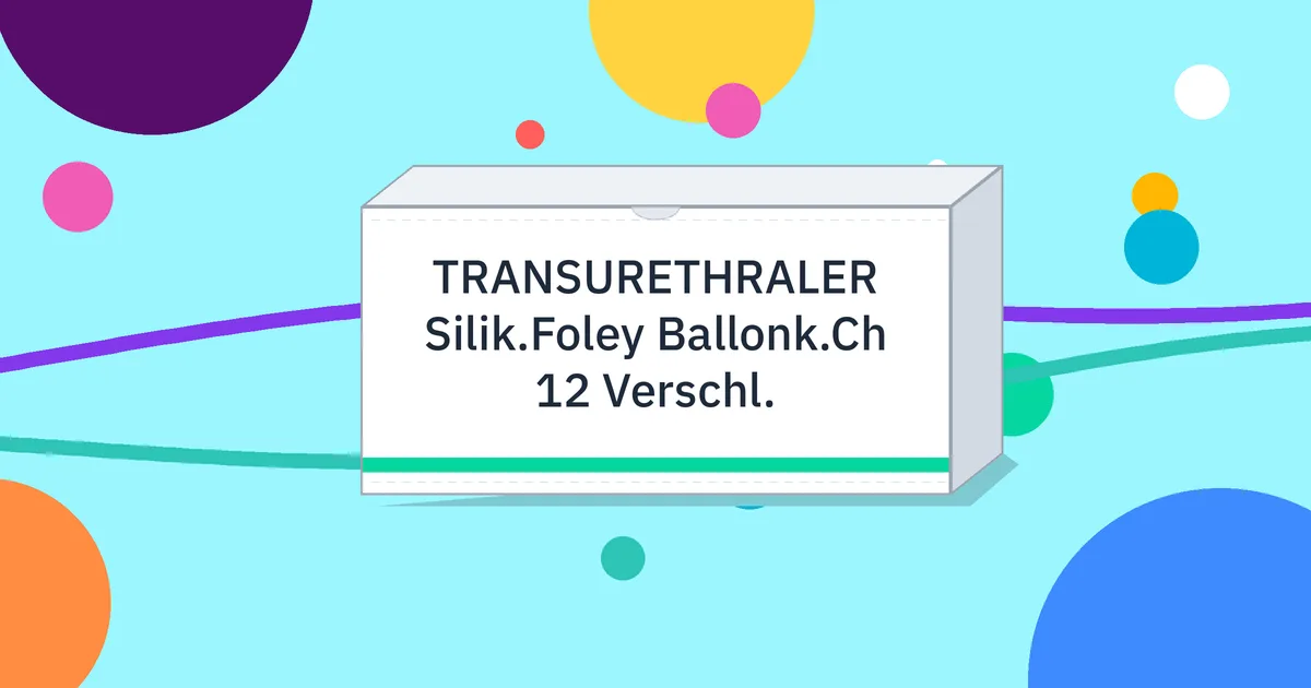 Symbolbild: Packung mit der Aufschrift TRANSURETHRALER Silik.Foley Ballonk.Ch 12 Verschl. (PZN 18040520) – Verfügbarkeit und Bezug in Apotheken in Frankfurt am Main