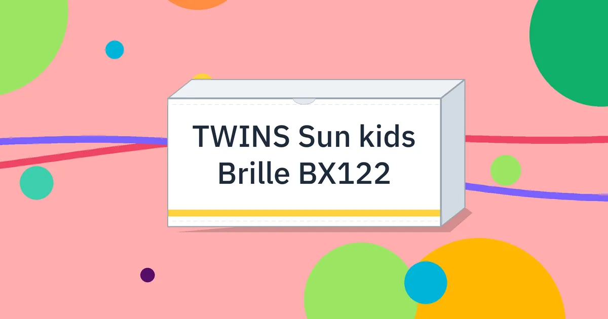 Symbolbild: Packung mit der Aufschrift TWINS Sun kids Brille BX122 (PZN 13344735) – Verfügbarkeit und Bezug in Apotheken in Frankfurt am Main
