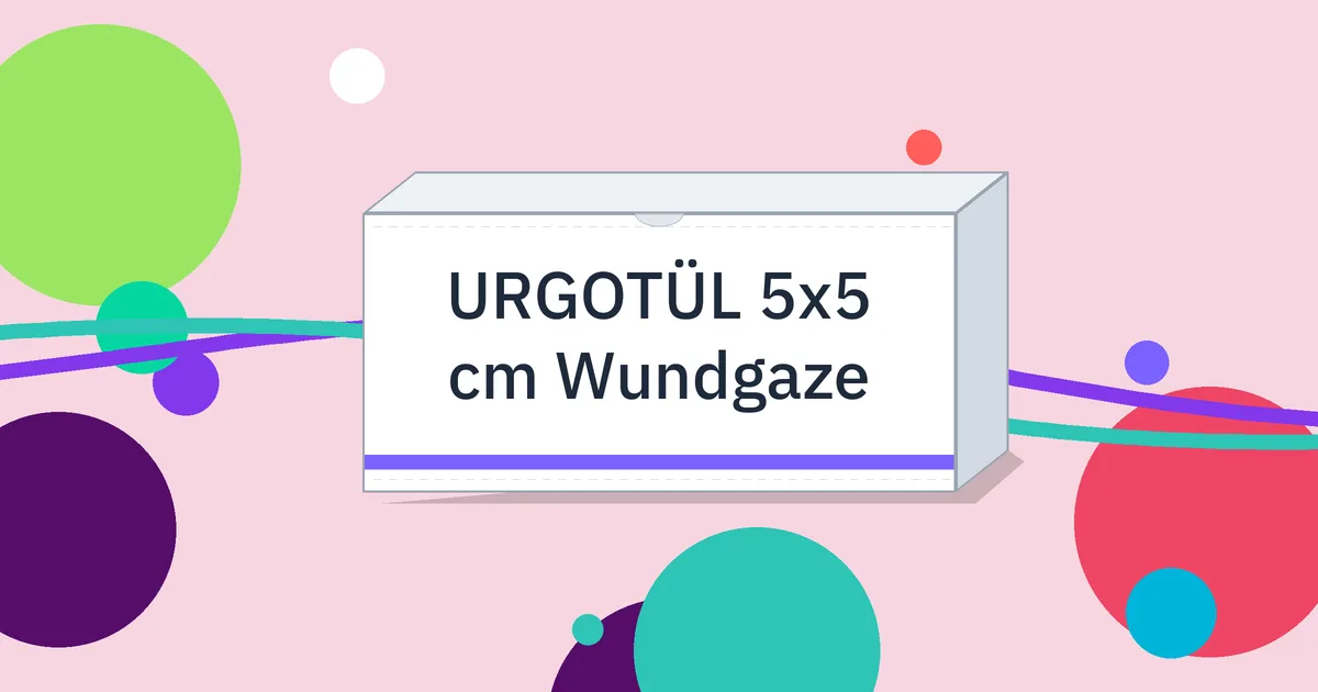 Symbolbild: Packung mit der Aufschrift URGOTÜL 5x5 cm Wundgaze (PZN 18328623) – Verfügbarkeit und Bezug in Apotheken in Frankfurt am Main