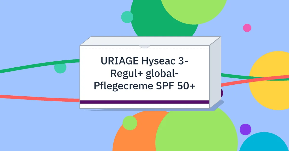 Symbolbild: Packung mit der Aufschrift URIAGE Hyseac 3-Regul+ global-Pflegecreme SPF 50+ (PZN 20777601) – Verfügbarkeit und Bezug in Apotheken in Frankfurt am Main