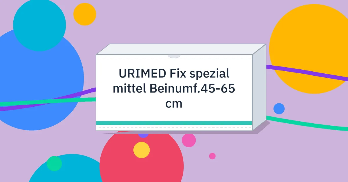 Symbolbild: Packung mit der Aufschrift URIMED Fix spezial mittel Beinumf.45-65 cm (PZN 00853234) – Verfügbarkeit und Bezug in Apotheken in Frankfurt am Main