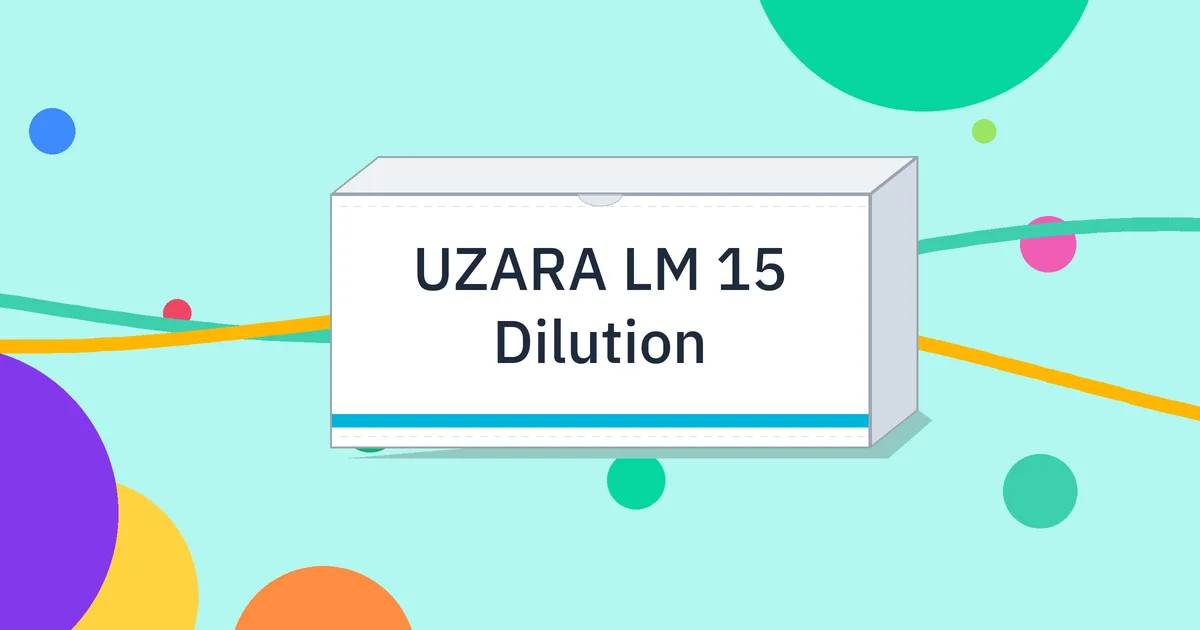 Symbolbild: Packung mit der Aufschrift UZARA LM 15 Dilution (PZN 13259975) – Verfügbarkeit und Bezug in Apotheken in Frankfurt am Main