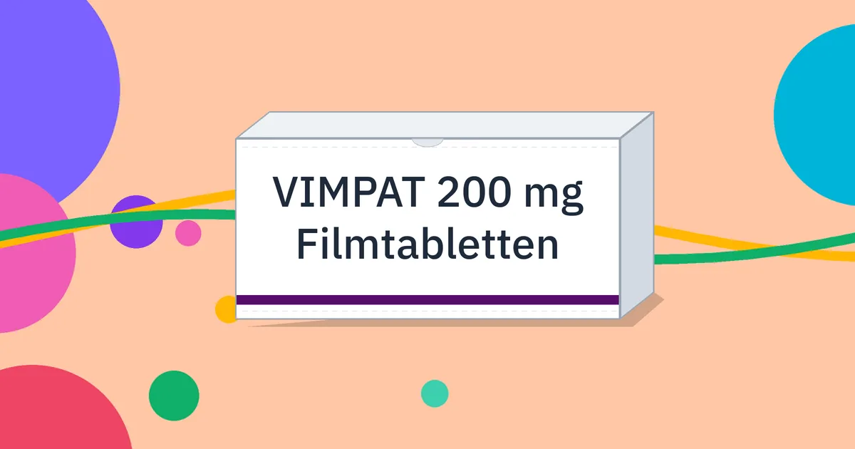 Symbolbild: Packung mit der Aufschrift VIMPAT 200 mg Filmtabletten (PZN 16768571) – Verfügbarkeit und Bezug in Apotheken in Frankfurt am Main
