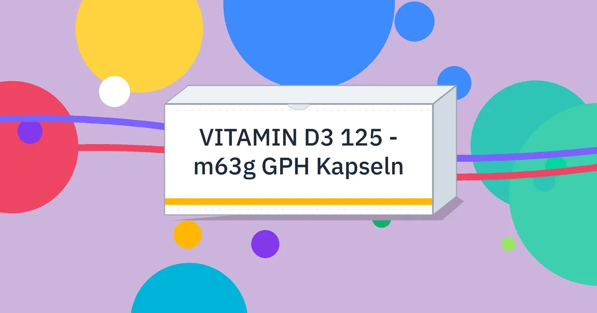 Symbolbild: Packung mit der Aufschrift VITAMIN D3 125 -m63g GPH Kapseln (PZN 11658257) – Verfügbarkeit und Bezug in Apotheken in Frankfurt am Main
