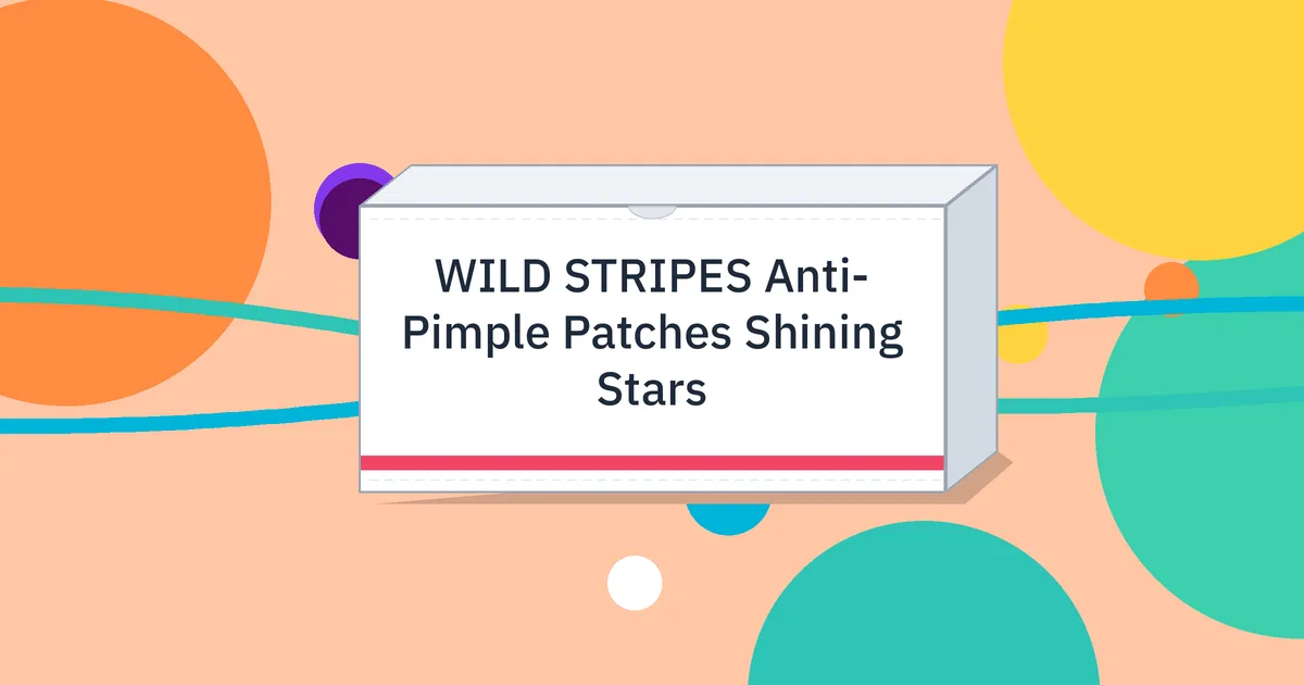 Symbolbild: Packung mit der Aufschrift WILD STRIPES Anti-Pimple Patches Shining Stars (PZN 20377126) – Verfügbarkeit und Bezug in Apotheken in Frankfurt am Main