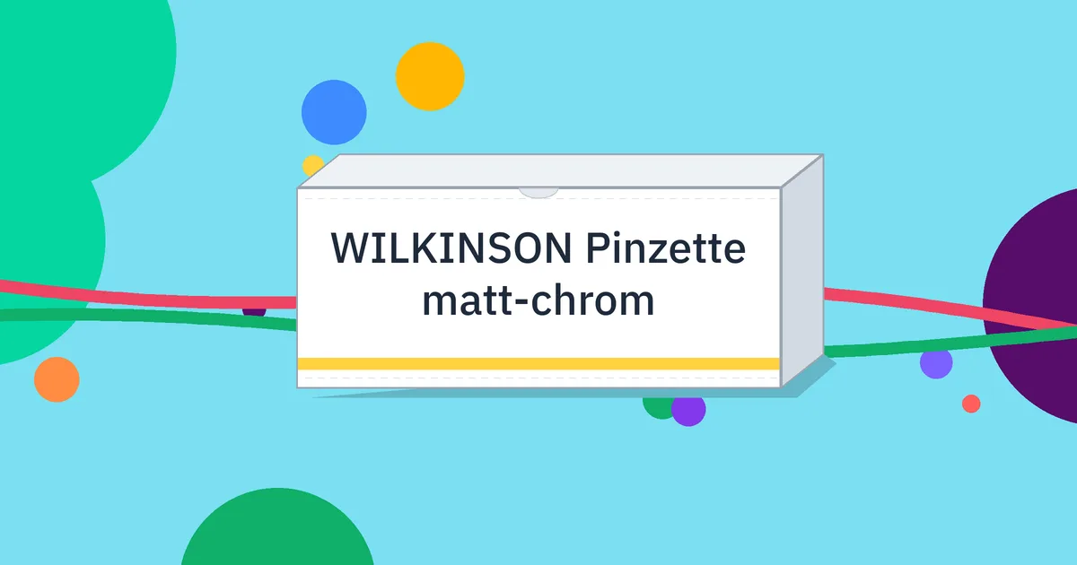 Symbolbild: Packung mit der Aufschrift WILKINSON Pinzette matt-chrom (PZN 00557949) – Verfügbarkeit und Bezug in Apotheken in Frankfurt am Main