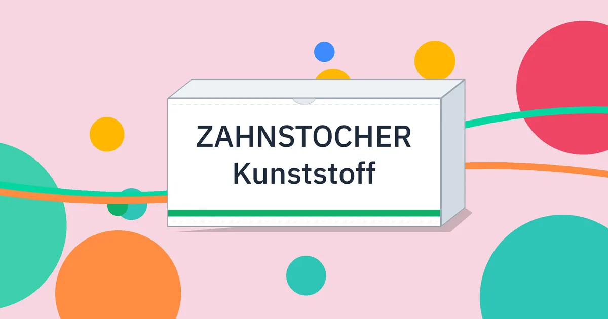 Symbolbild: Packung mit der Aufschrift ZAHNSTOCHER Kunststoff (PZN 09074773) – Verfügbarkeit und Bezug in Apotheken in Frankfurt am Main