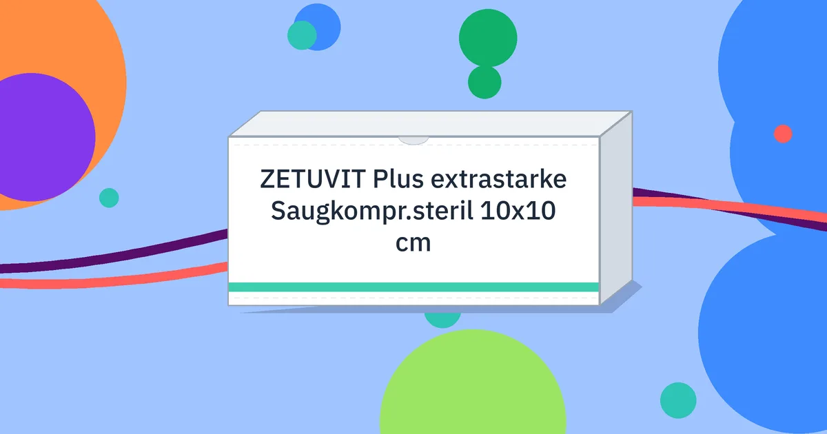 Symbolbild: Packung mit der Aufschrift ZETUVIT Plus extrastarke Saugkompr.steril 10x10 cm (PZN 17820374) – Verfügbarkeit und Bezug in Apotheken in Frankfurt am Main