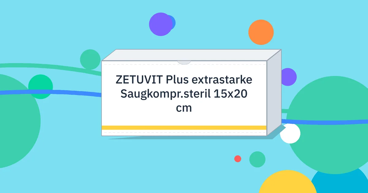 Symbolbild: Packung mit der Aufschrift ZETUVIT Plus extrastarke Saugkompr.steril 15x20 cm (PZN 20272083) – Verfügbarkeit und Bezug in Apotheken in Frankfurt am Main