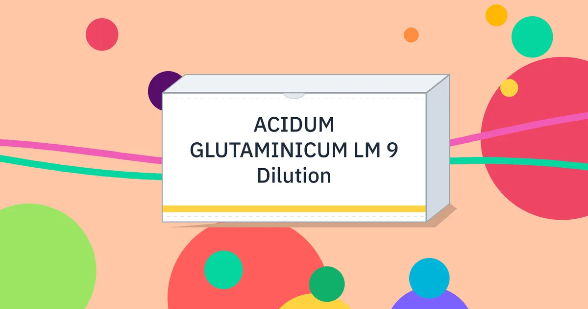 Symbolbild: Packung mit der Aufschrift ACIDUM GLUTAMINICUM LM 9 Dilution (PZN 13276442) – Verfügbarkeit und Bezug in Apotheken in Frankfurt am Main