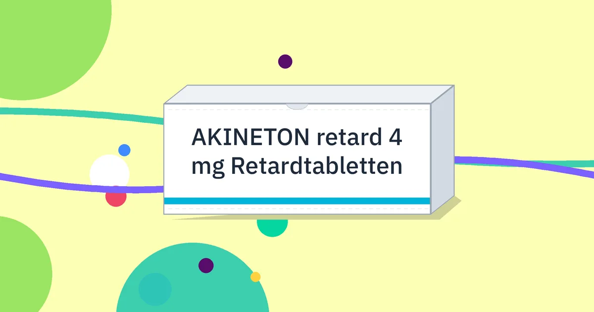 Symbolbild: Packung mit der Aufschrift AKINETON retard 4 mg Retardtabletten (PZN 10839198) – Verfügbarkeit und Bezug in Apotheken in Frankfurt am Main
