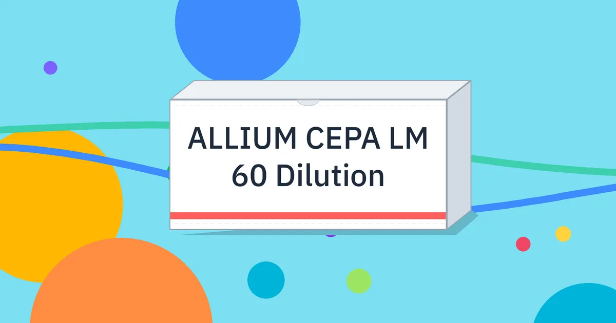 Symbolbild: Packung mit der Aufschrift ALLIUM CEPA LM 60 Dilution (PZN 12756884) – Verfügbarkeit und Bezug in Apotheken in Frankfurt am Main