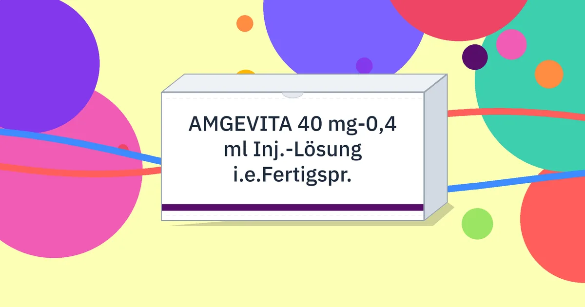 Symbolbild: Packung mit der Aufschrift AMGEVITA 40 mg-0,4 ml Inj.-Lösung i.e.Fertigspr. (PZN 19644728) – Verfügbarkeit und Bezug in Apotheken in Frankfurt am Main