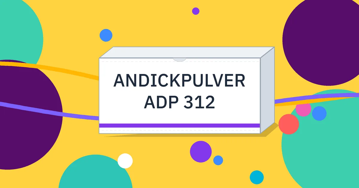 Symbolbild: Packung mit der Aufschrift ANDICKPULVER ADP 312 (PZN 02780172) – Verfügbarkeit und Bezug in Apotheken in Frankfurt am Main