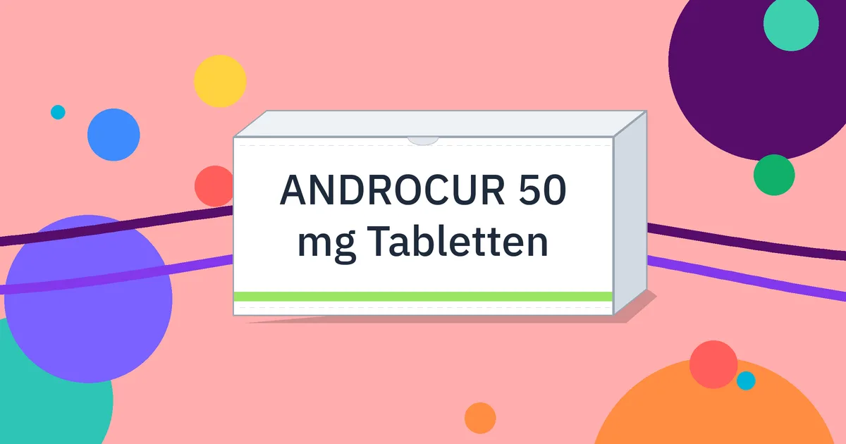 Symbolbild: Packung mit der Aufschrift ANDROCUR 50 mg Tabletten (PZN 03967760) – Verfügbarkeit und Bezug in Apotheken in Frankfurt am Main