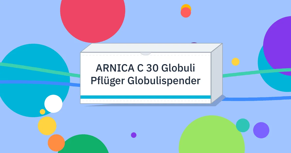 Symbolbild: Packung mit der Aufschrift ARNICA C 30 Globuli Pflüger Globulispender (PZN 18051601) – Verfügbarkeit und Bezug in Apotheken in Frankfurt am Main