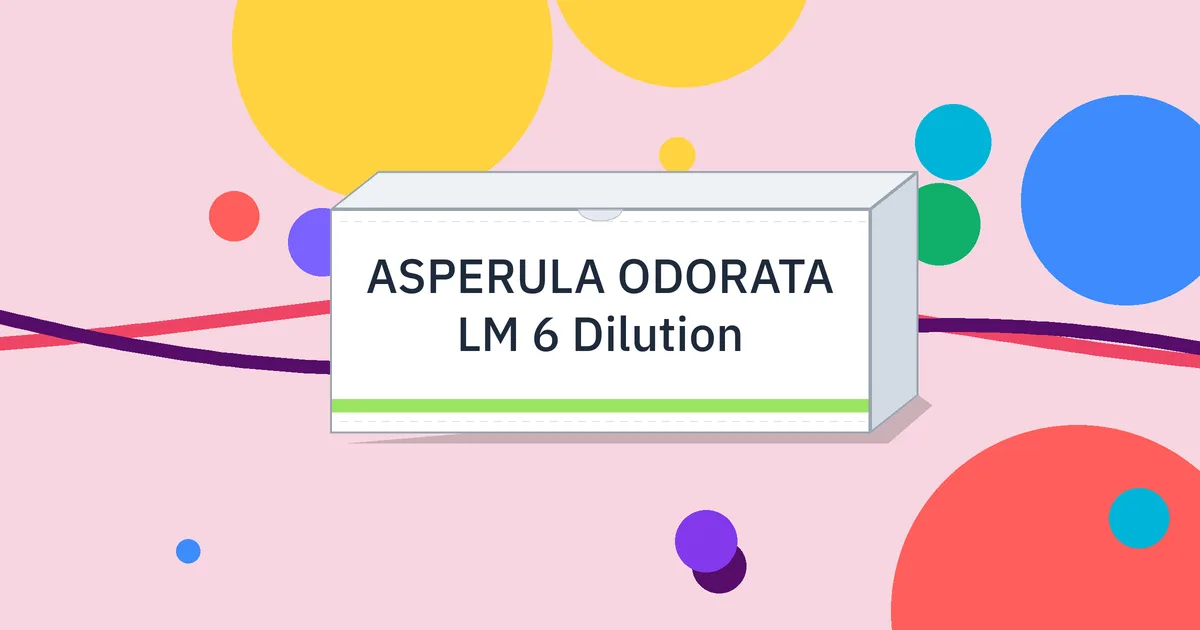 Symbolbild: Packung mit der Aufschrift ASPERULA ODORATA LM 6 Dilution (PZN 13403662) – Verfügbarkeit und Bezug in Apotheken in Frankfurt am Main