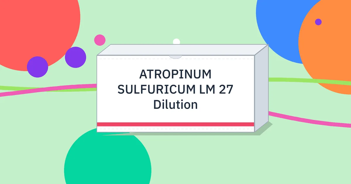 Symbolbild: Packung mit der Aufschrift ATROPINUM SULFURICUM LM 27 Dilution (PZN 13407217) – Verfügbarkeit und Bezug in Apotheken in Frankfurt am Main