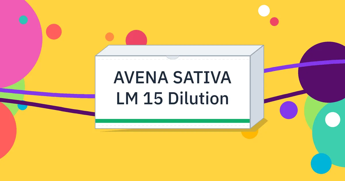Symbolbild: Packung mit der Aufschrift AVENA SATIVA LM 15 Dilution (PZN 12786767) – Verfügbarkeit und Bezug in Apotheken in Frankfurt am Main