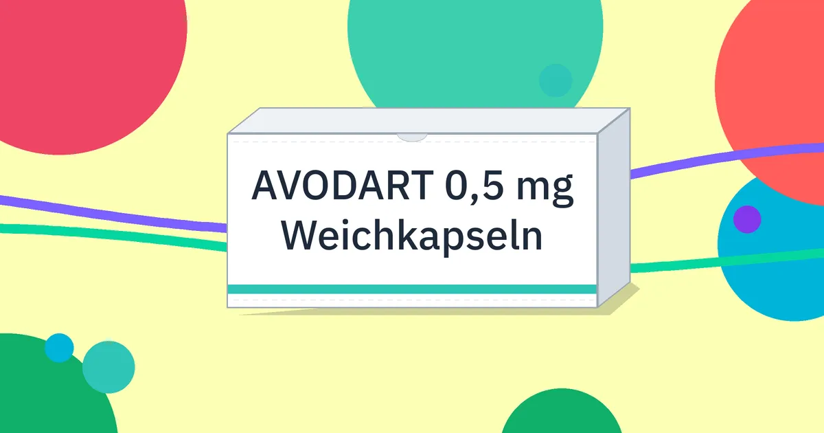 Symbolbild: Packung mit der Aufschrift AVODART 0,5 mg Weichkapseln (PZN 16358436) – Verfügbarkeit und Bezug in Apotheken in Frankfurt am Main