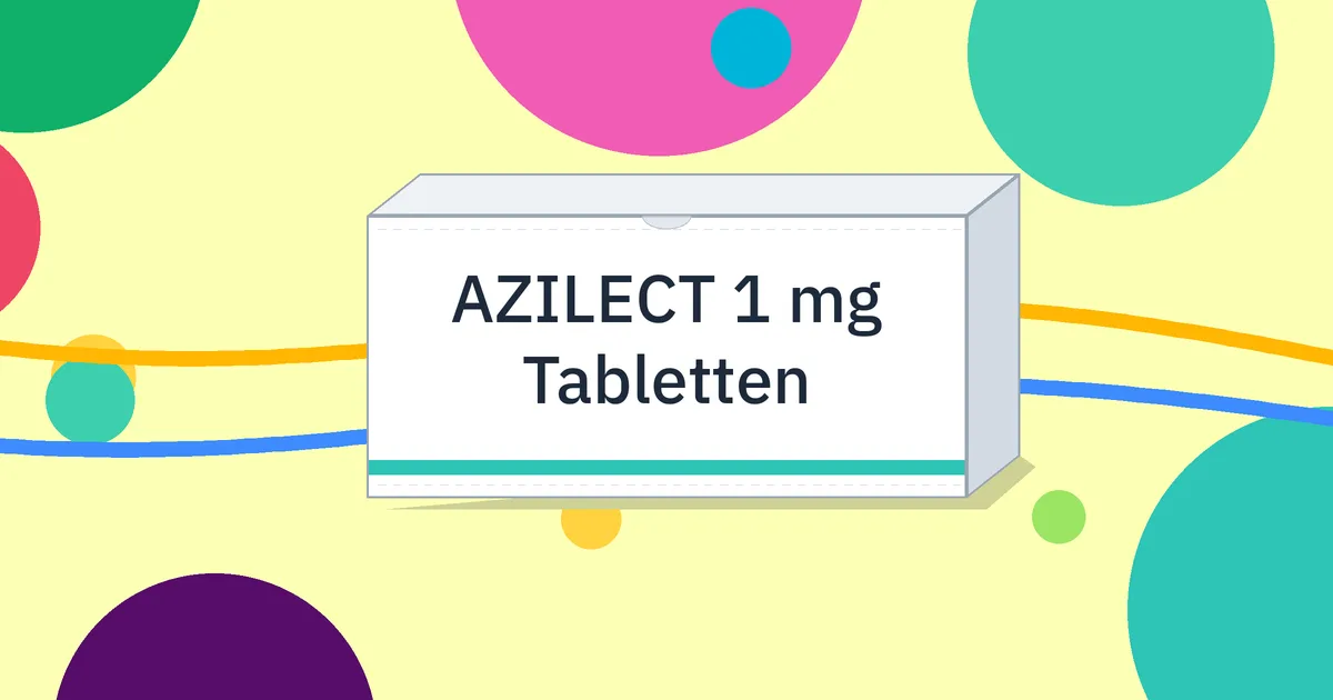 Symbolbild: Packung mit der Aufschrift AZILECT 1 mg Tabletten (PZN 07337582) – Verfügbarkeit und Bezug in Apotheken in Frankfurt am Main