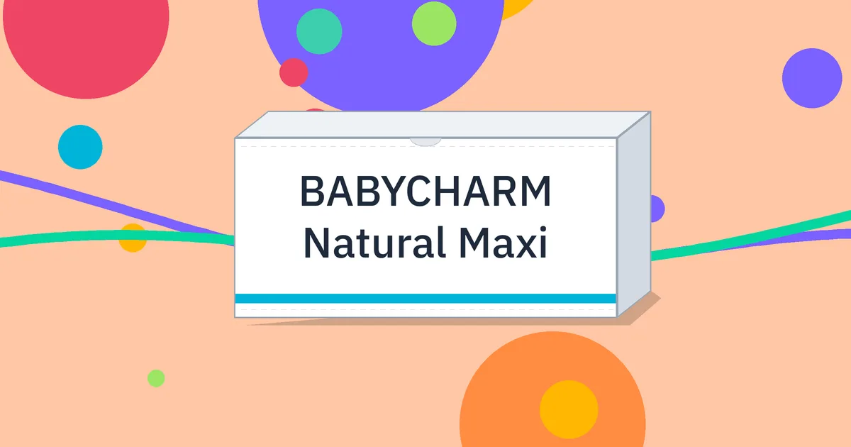 Symbolbild: Packung mit der Aufschrift BABYCHARM Natural Maxi (PZN 07549976) – Verfügbarkeit und Bezug in Apotheken in Frankfurt am Main