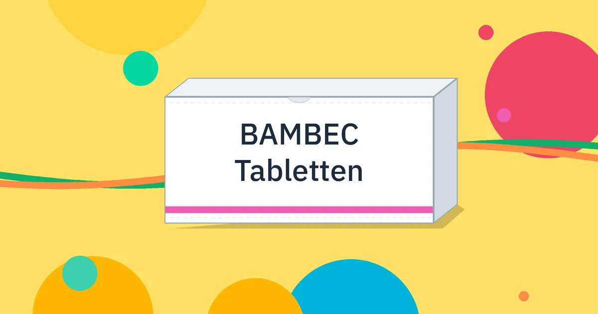 Symbolbild: Packung mit der Aufschrift BAMBEC Tabletten (PZN 04424530) – Verfügbarkeit und Bezug in Apotheken in Frankfurt am Main